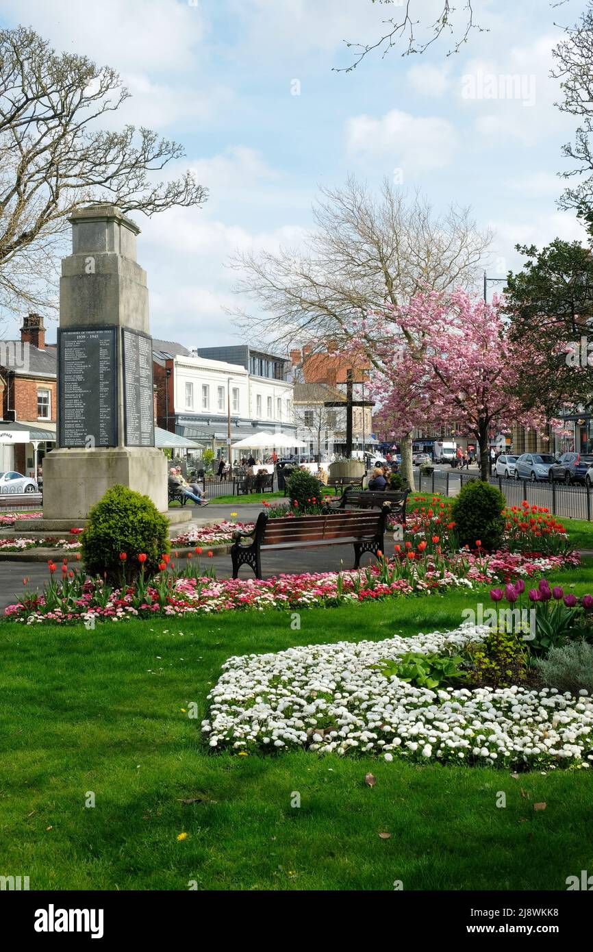 Lytham memorial gardens in spring bloom Stock Photo - Alamy