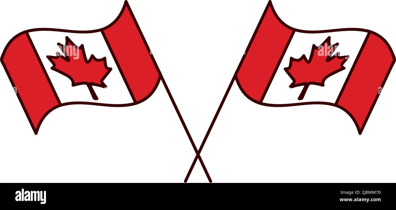canada flags design Stock Vector Image & Art - Alamy