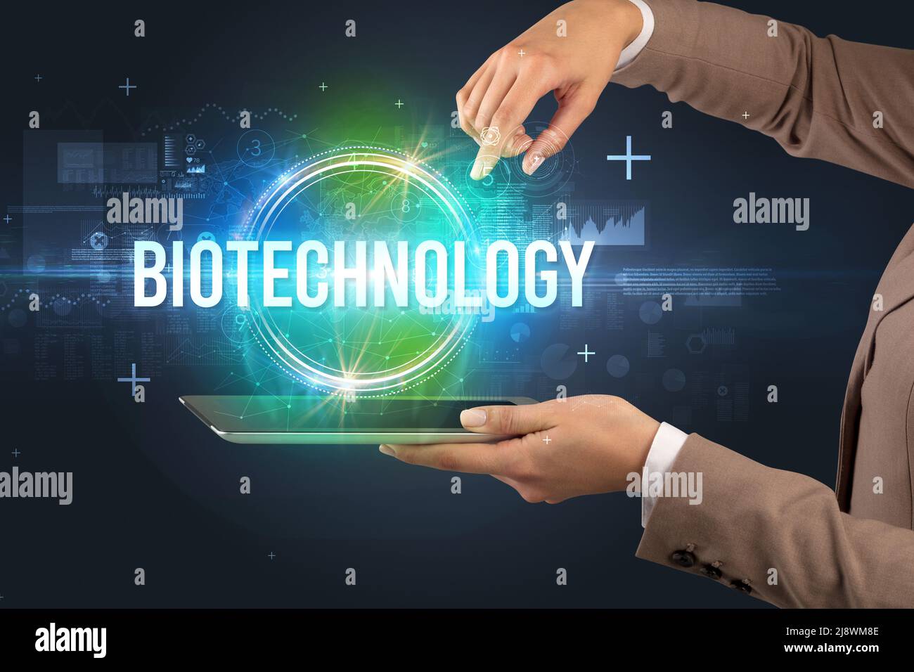 Close-up of a touchscreen, new tech concept Stock Photo - Alamy