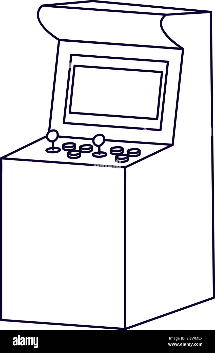 arcade machine design Stock Vector Image & Art - Alamy