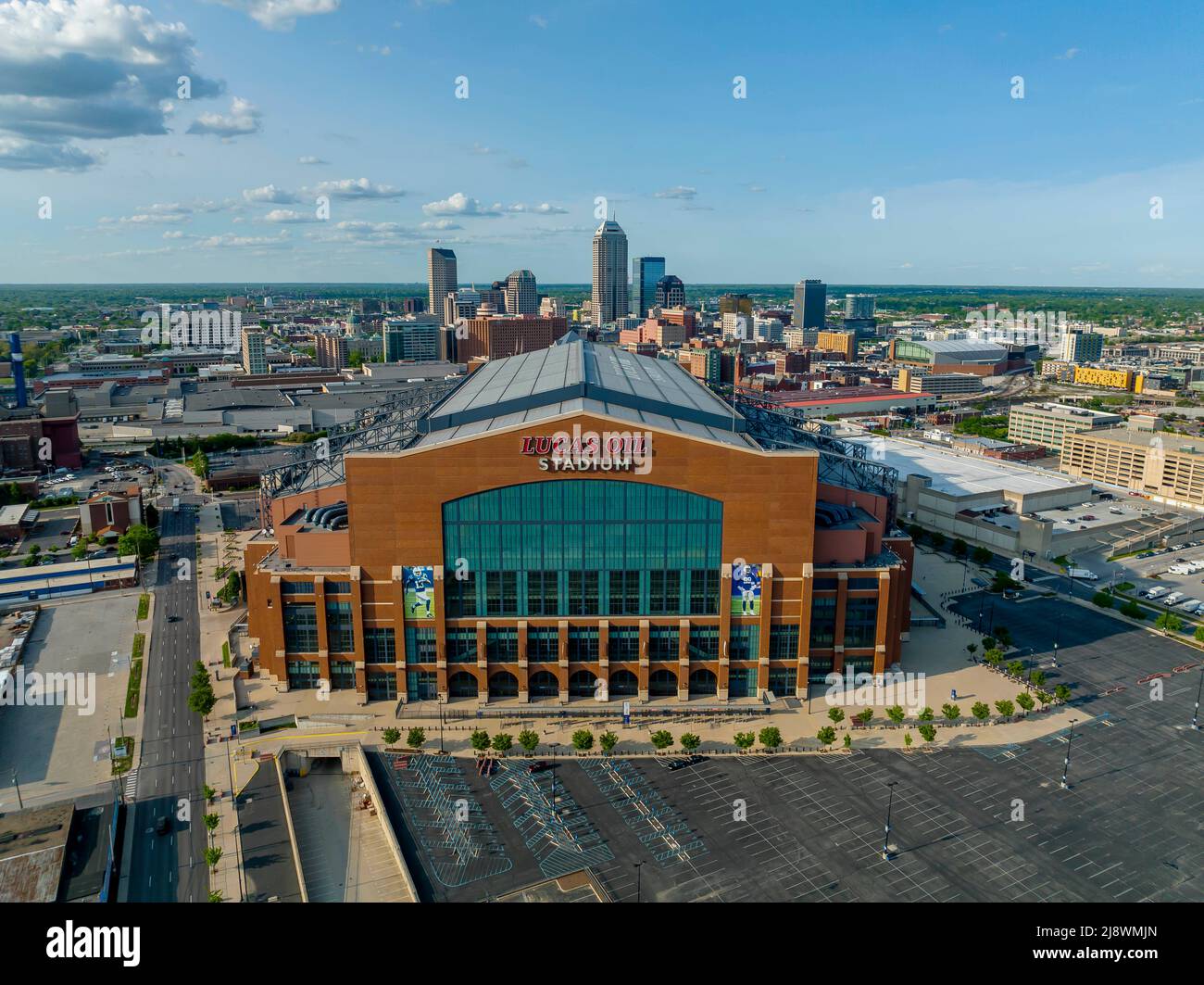 Aerial of lucas oil stadium hi-res stock photography and images - Alamy