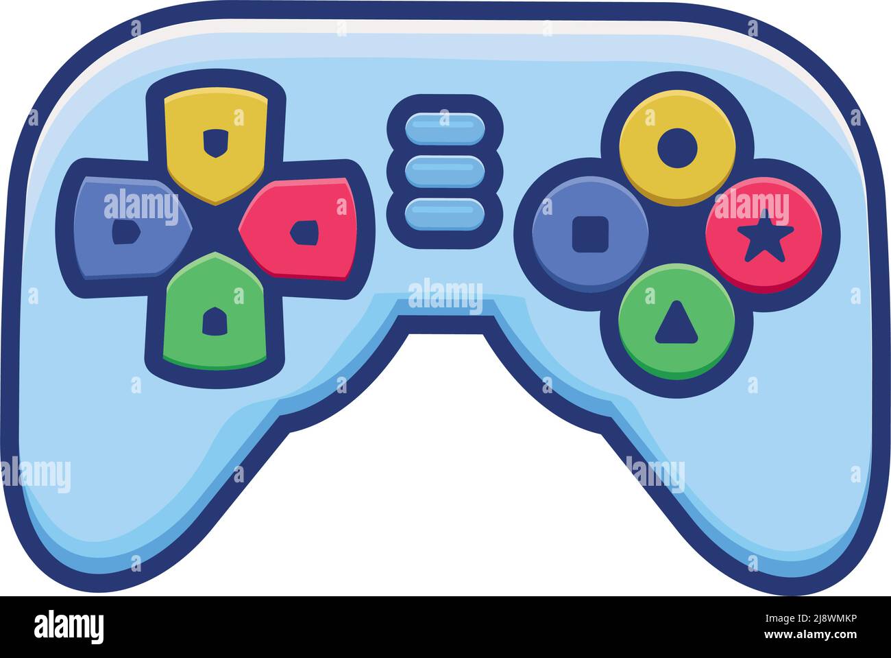 colored video game control Stock Vector Image & Art - Alamy