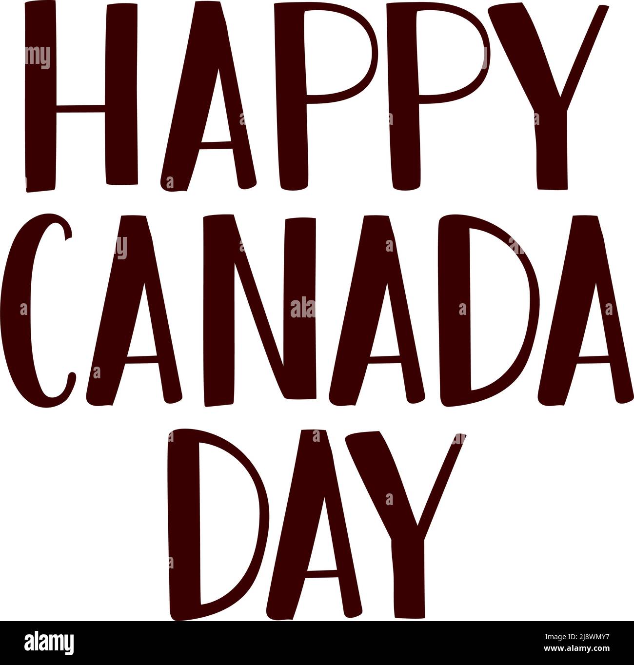 happy canada day lettering Stock Vector Image & Art - Alamy