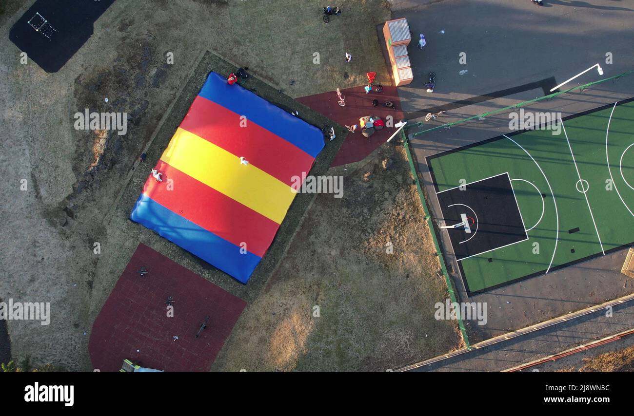 Trampoline above hi-res stock photography and images - Alamy