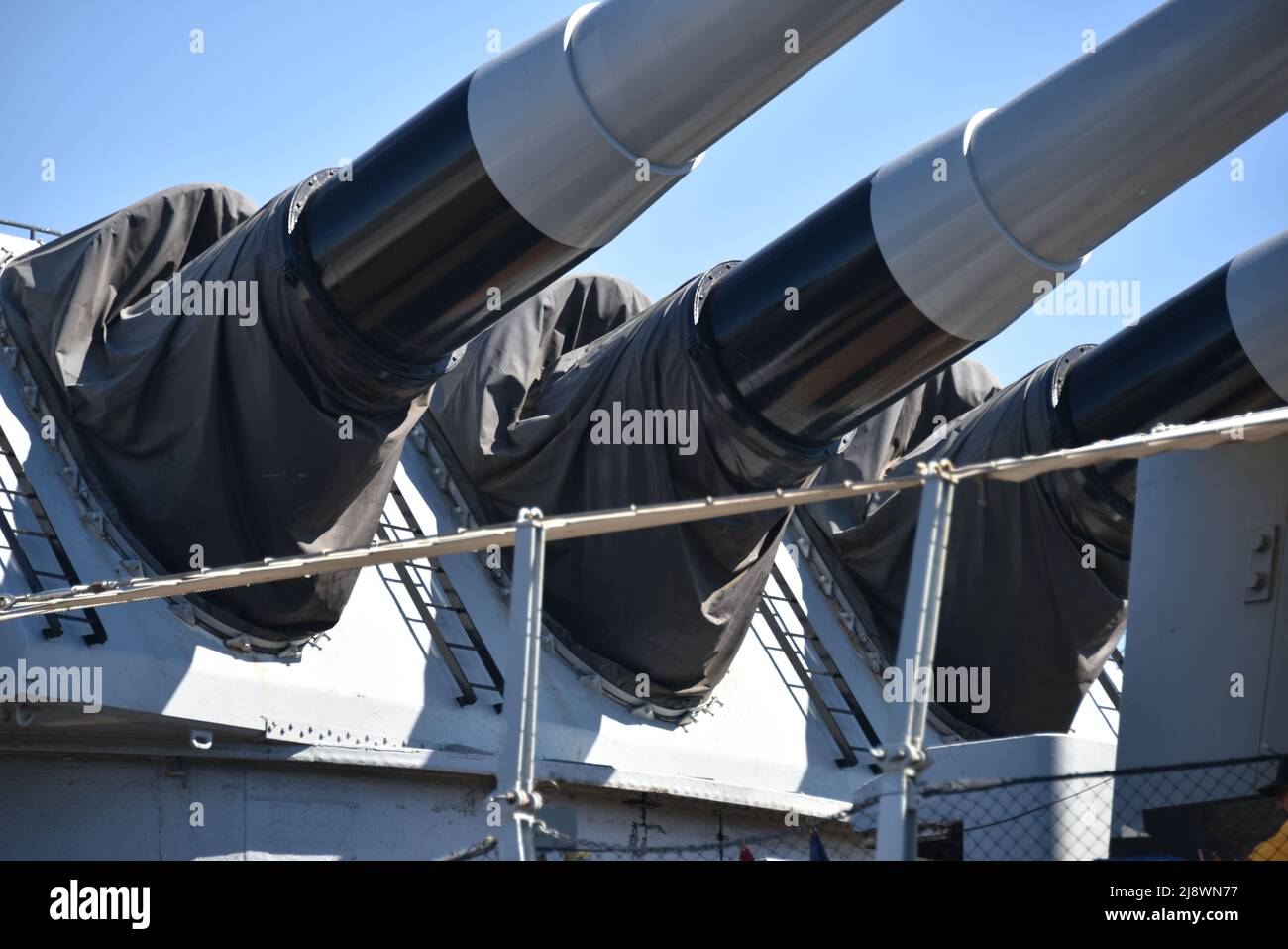 San Pedro, CA. USA. 2/28/2022. U.S.S. Iowa BB-61. U.S. Iowa BB-61 ...