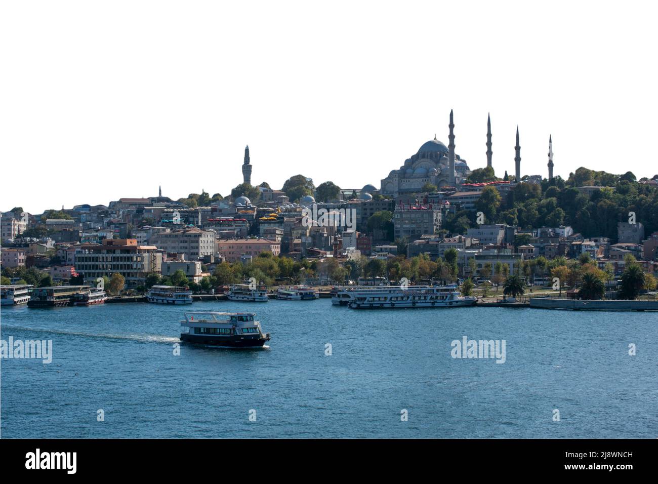 Picturesque landscape view of residential buildings of Golden Horn in ...