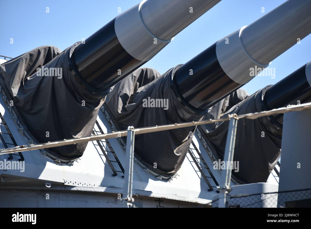 San Pedro, CA. USA. 2/28/2022. U.S.S. Iowa BB-61. U.S. Iowa BB-61 ...