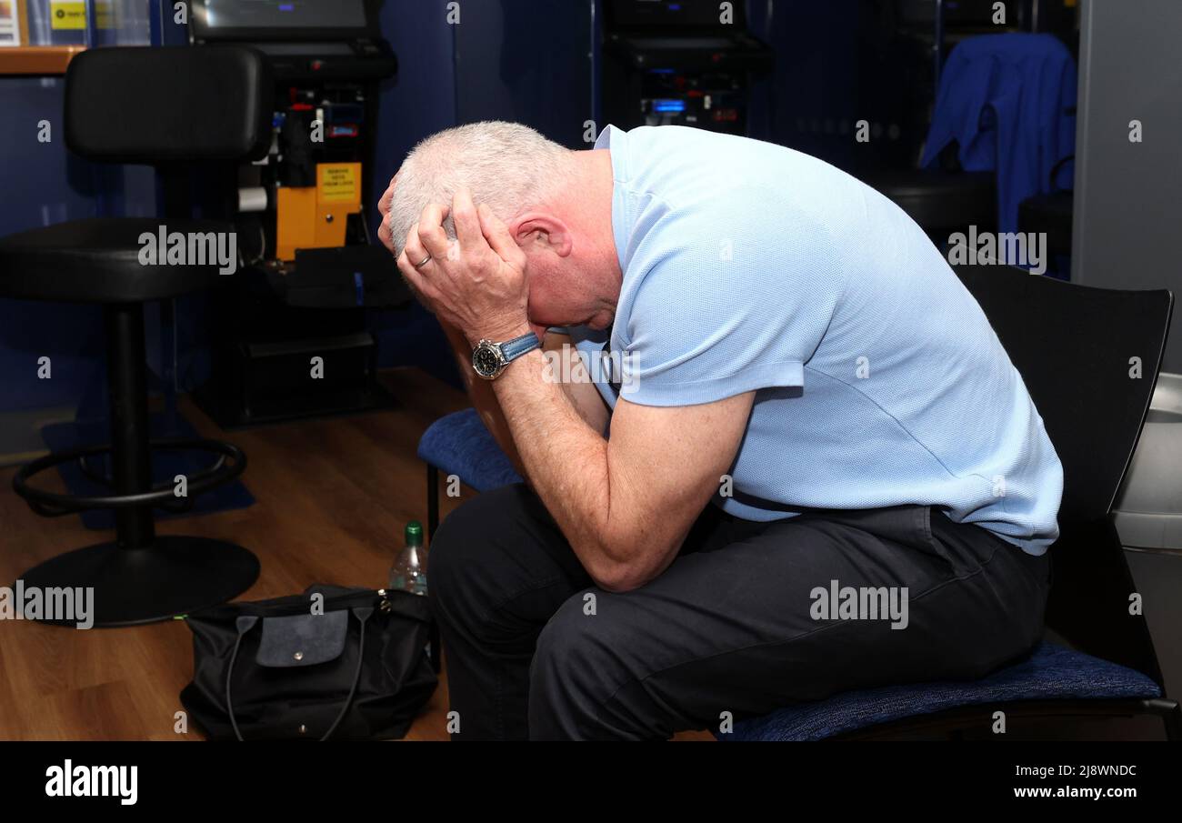 Former Rangers Ian Durrant reacts after seeingRangers lose the UEFA ...