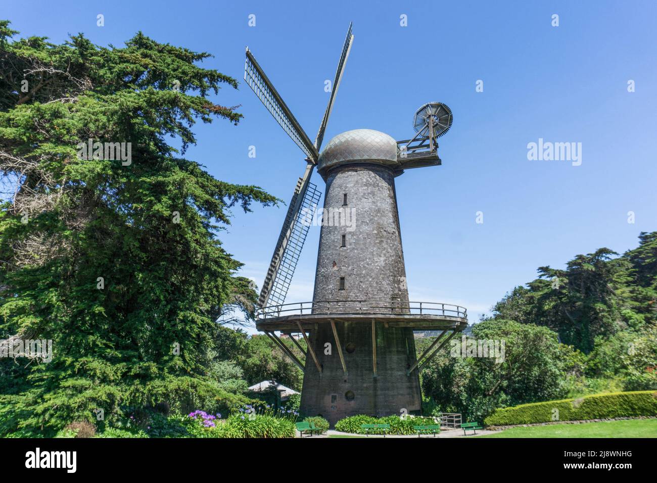 Golden gate park san francisco windmill hi-res stock photography and ...