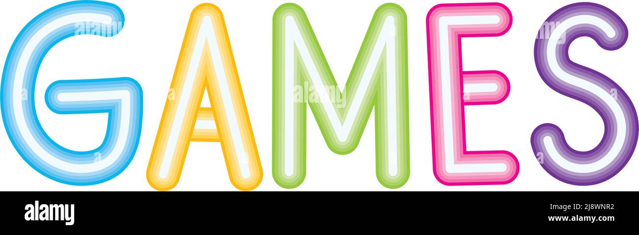 neon games sign Stock Vector Image & Art - Alamy