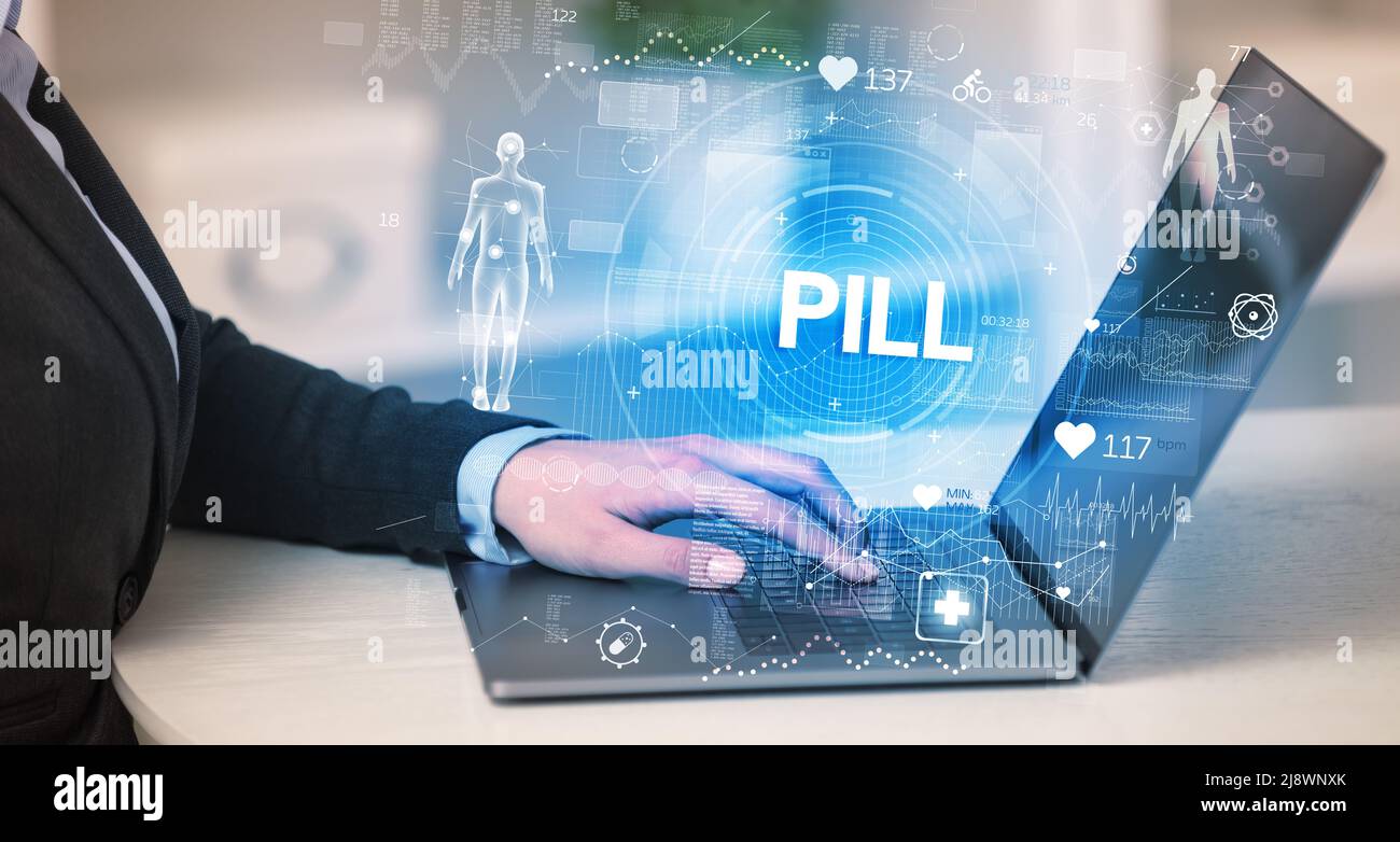 Doctor working a health check Stock Photo - Alamy