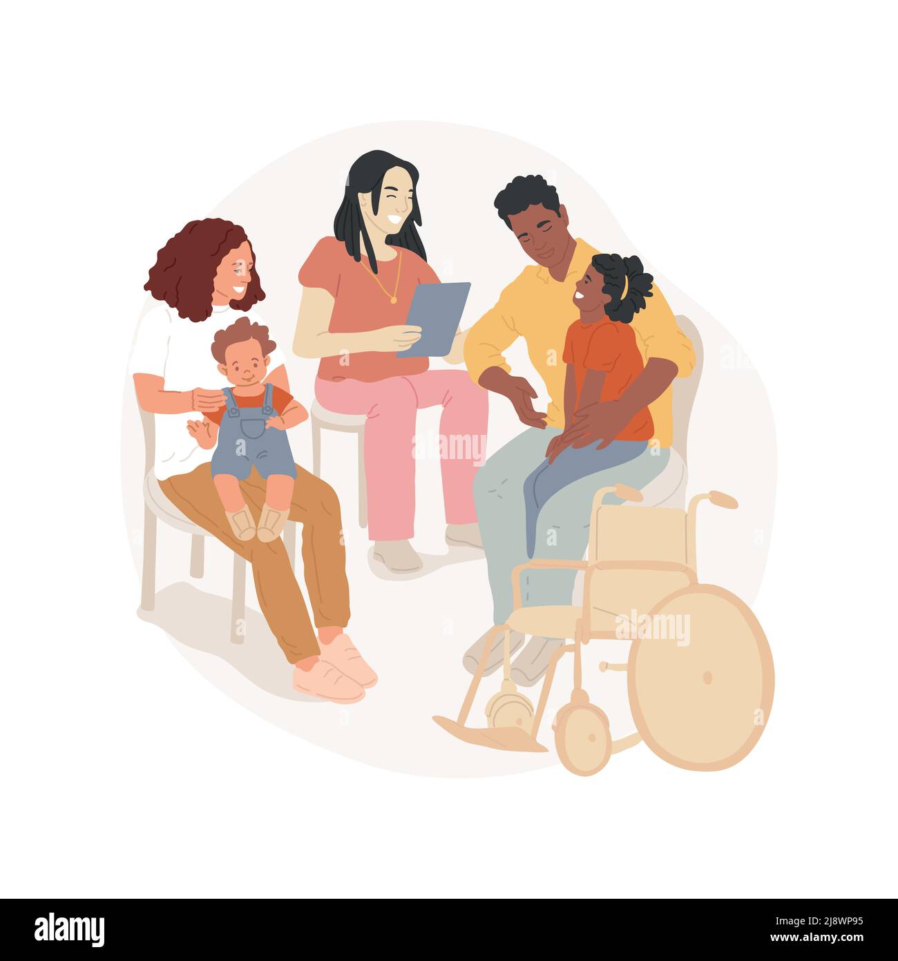 Special needs families Stock Vector Images - Alamy