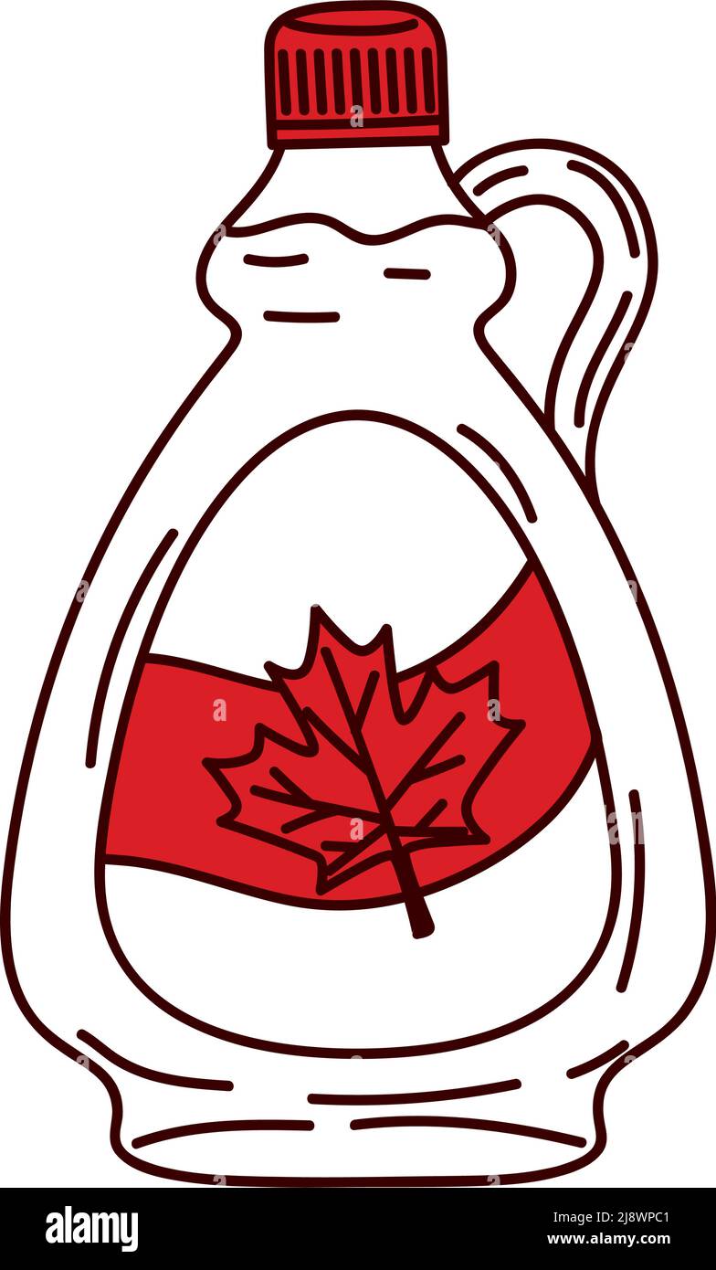 maple syrup bottle Stock Vector Image & Art - Alamy
