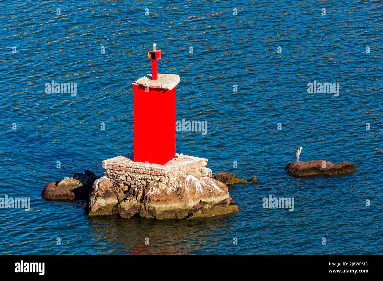 Channel marker, Port of Mazatlan, Sinaloa, Mexico Stock Photo - Alamy