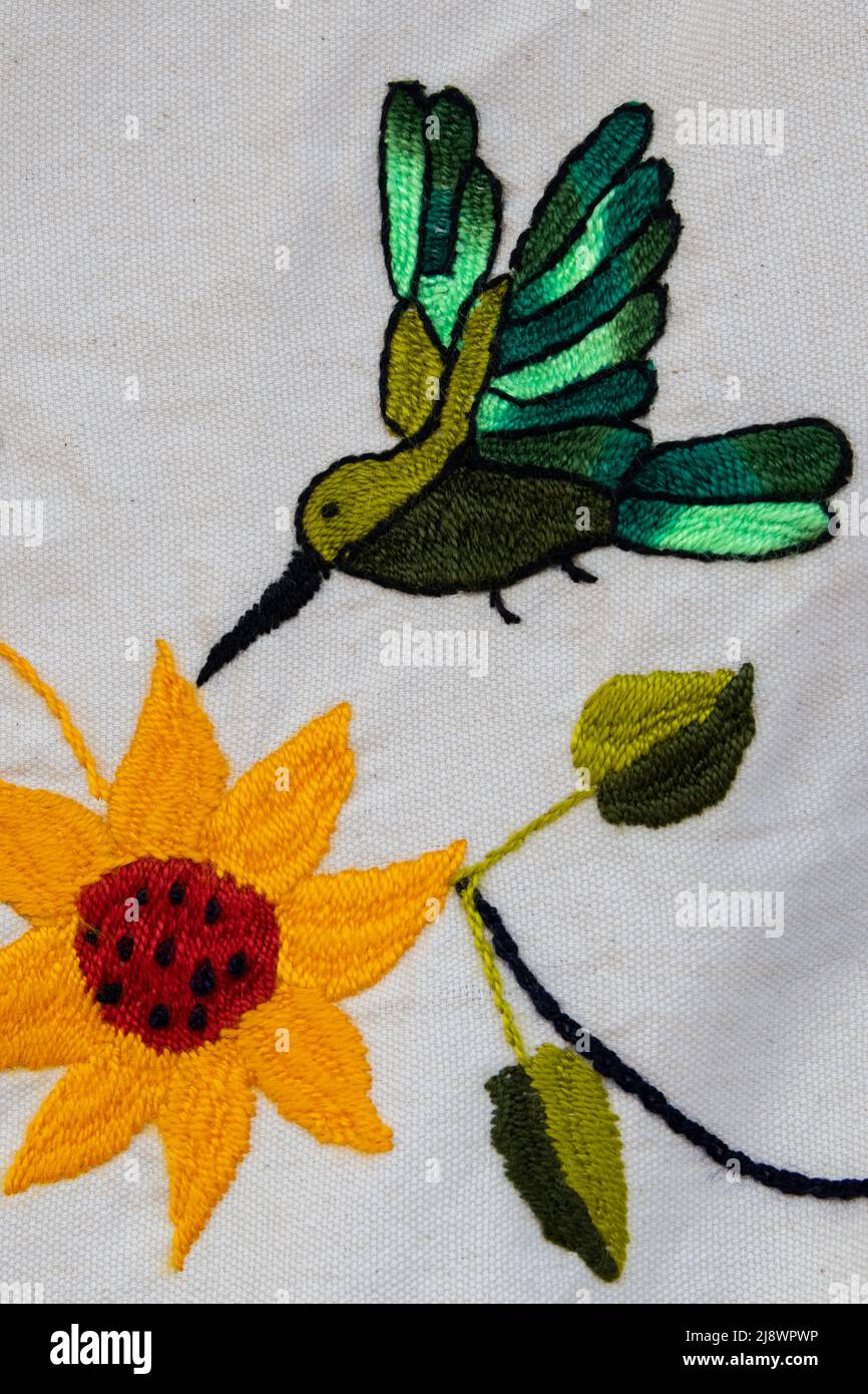 Ecuador, Quito. Otavalo market. Traditional Ecuadorian textiles ...