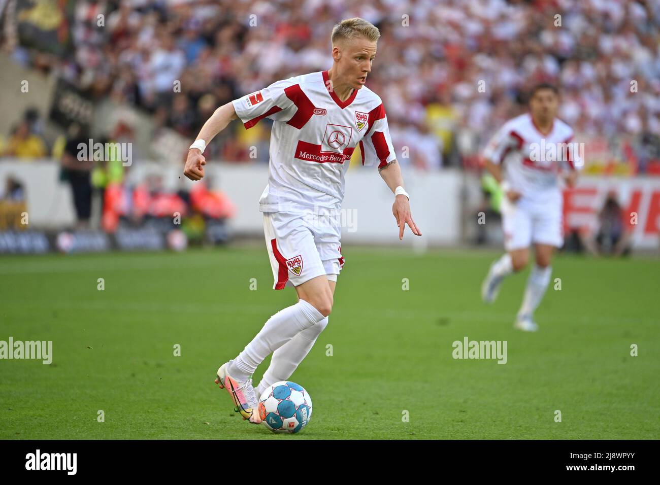 Stuttgart, Deutschland. 14th May, 2022. Chris FUEHRICH (VFB Stuttgart), action, single action ...