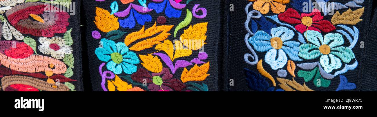 Ecuador, Quito. Otavalo market. Traditional Ecuadorian textiles ...