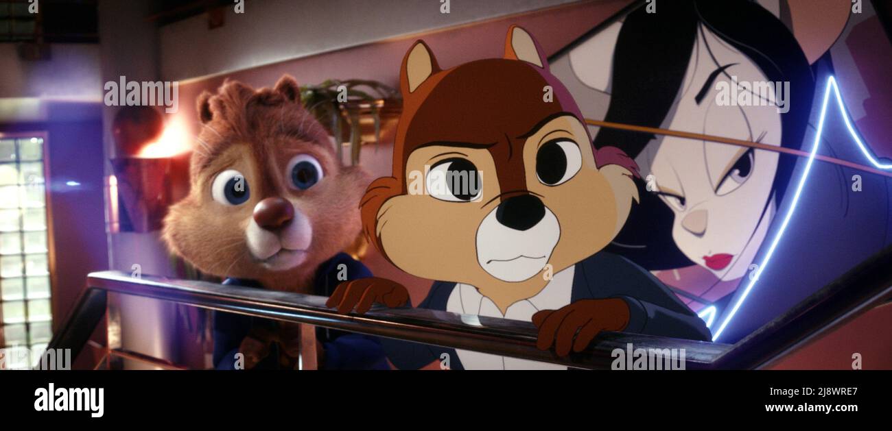 CHIP 'N' DALE: RESCUE RANGERS, front, from left: Dale (voice: Andy ...