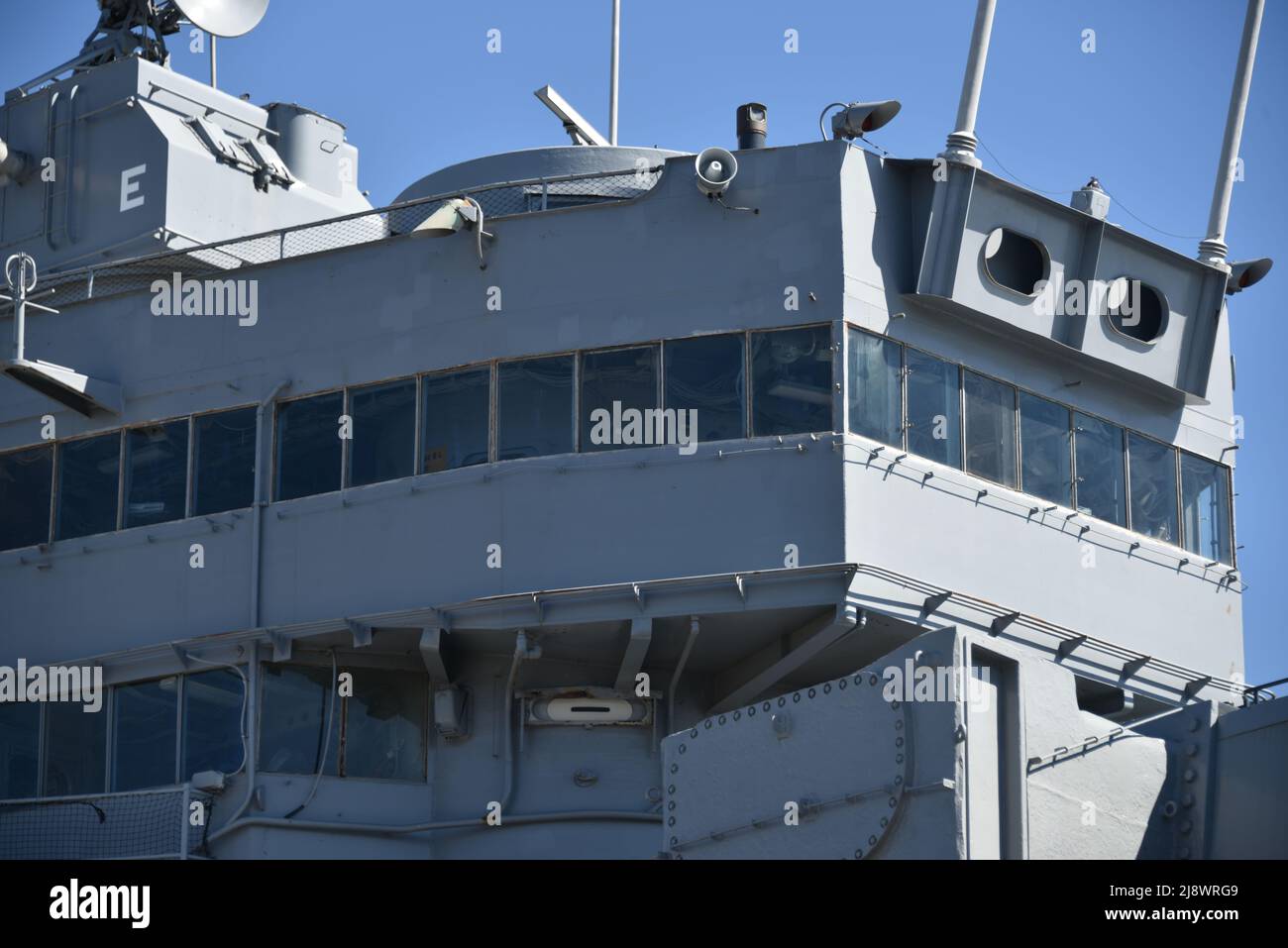San Pedro, CA. USA. 2/28/2022. U.S.S. Iowa BB-61. U.S. Iowa BB-61 ...