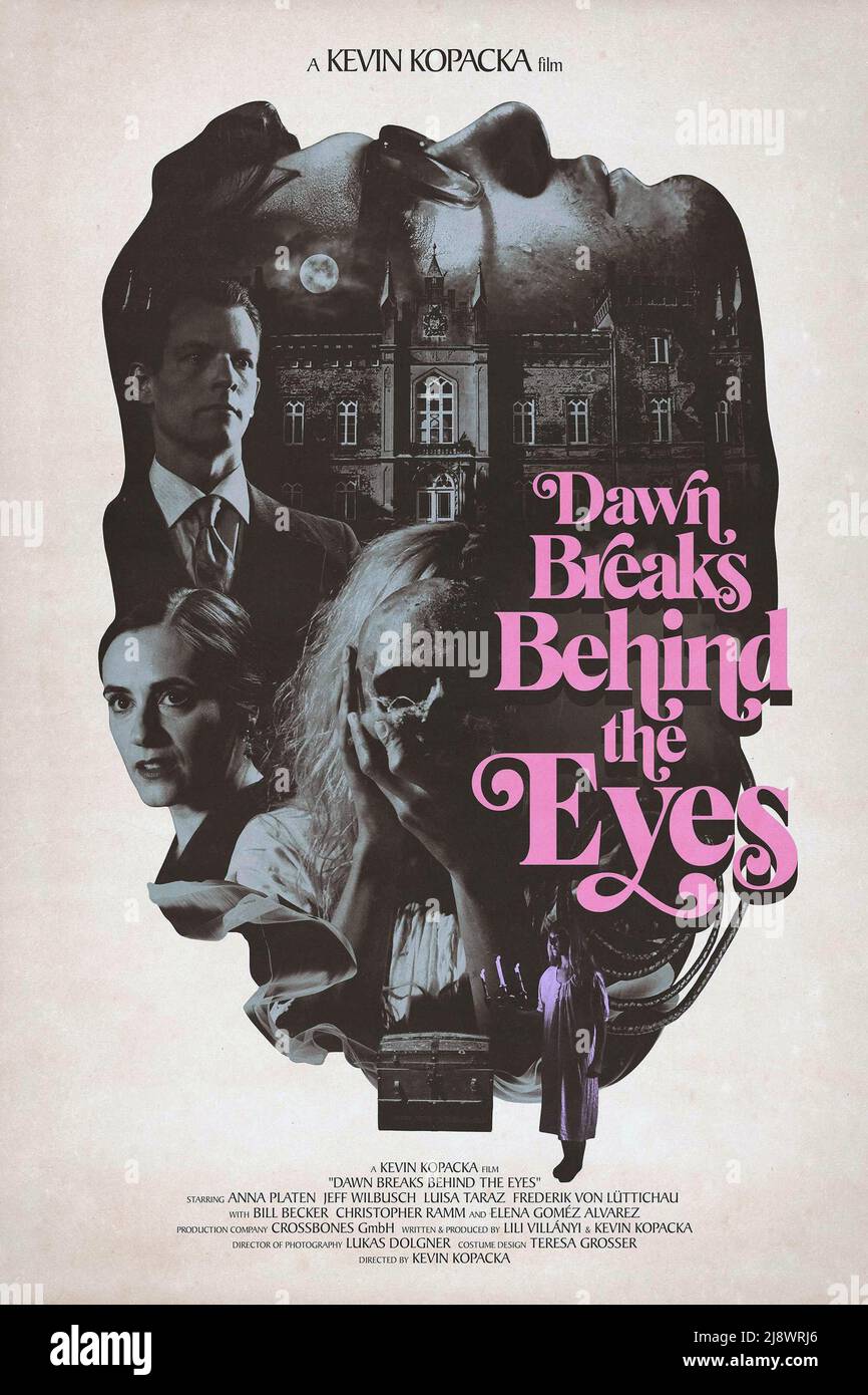 DAWN BREAKS BEHIND THE EYES, poster, Jeff Wilbusch (top), Frederik von ...