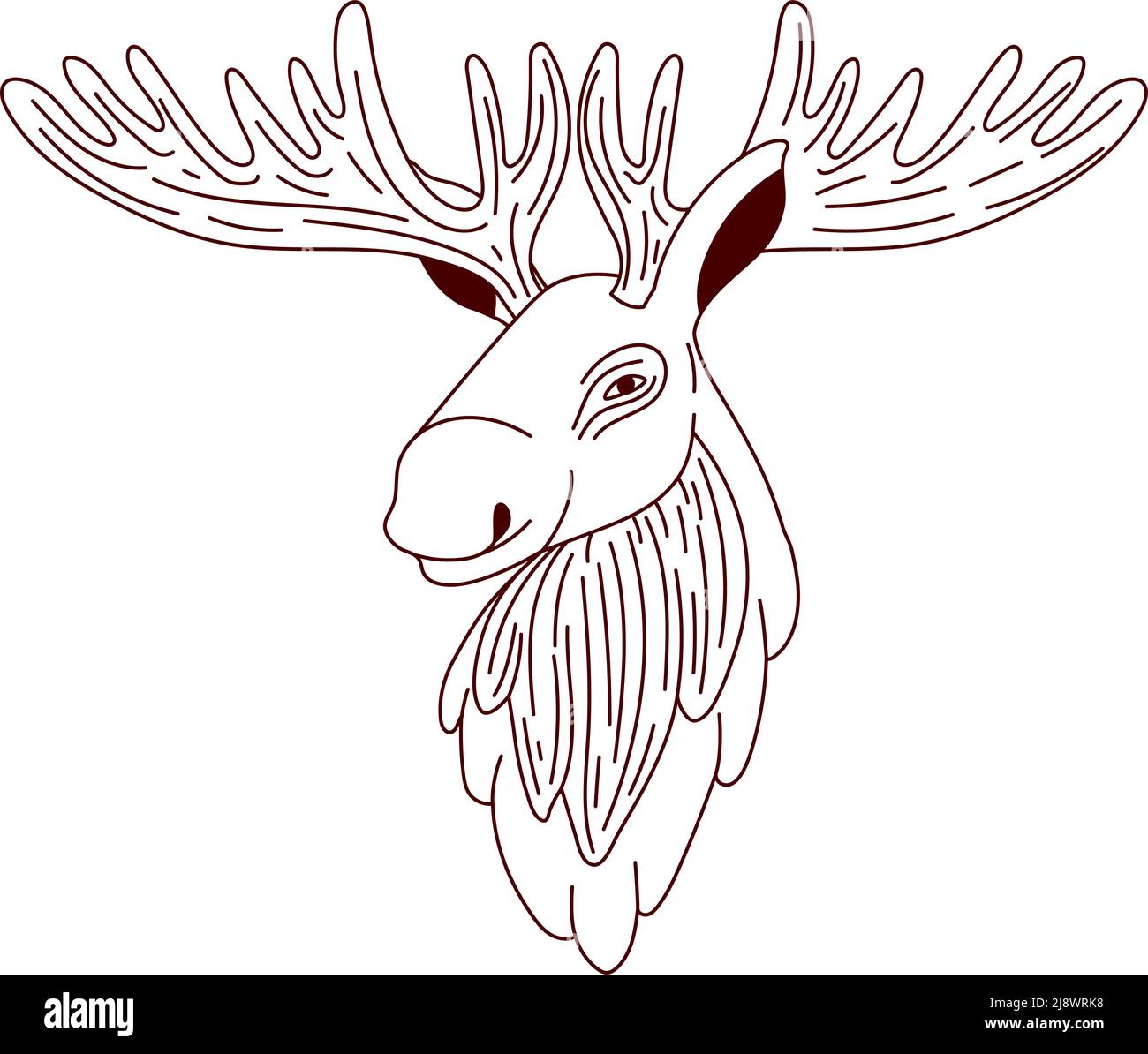 moose silhouette design Stock Vector Image & Art - Alamy