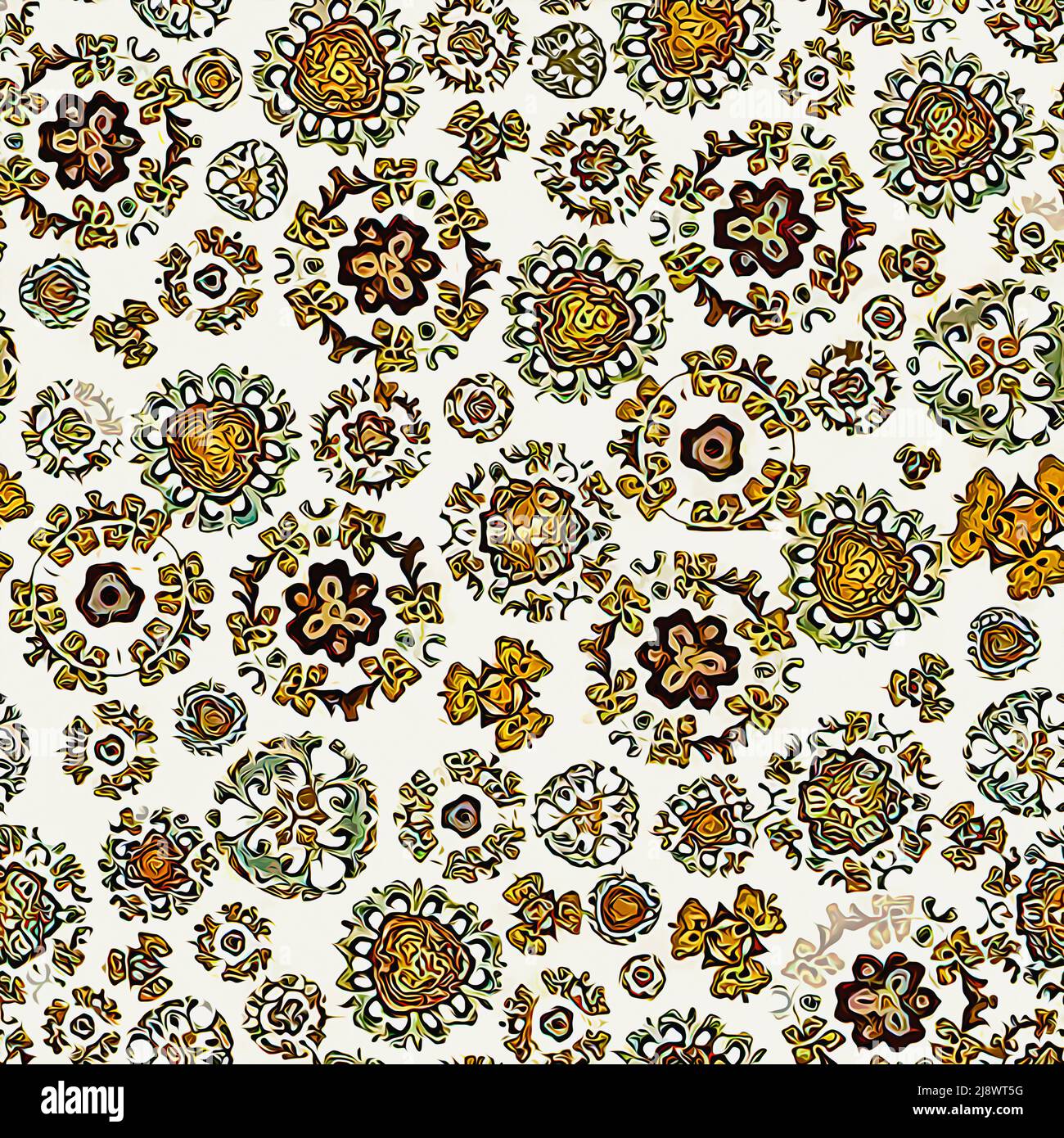 Textile and wallpaper patterns. A printable digital illustration work ...