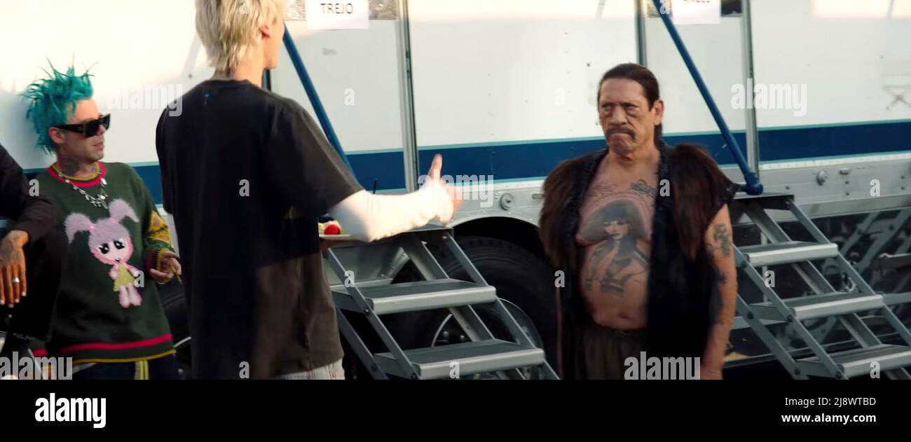 GOOD MOURNING, from left: Mod Sun, Machine Gun Kelly, Danny Trejo, 2022 ...