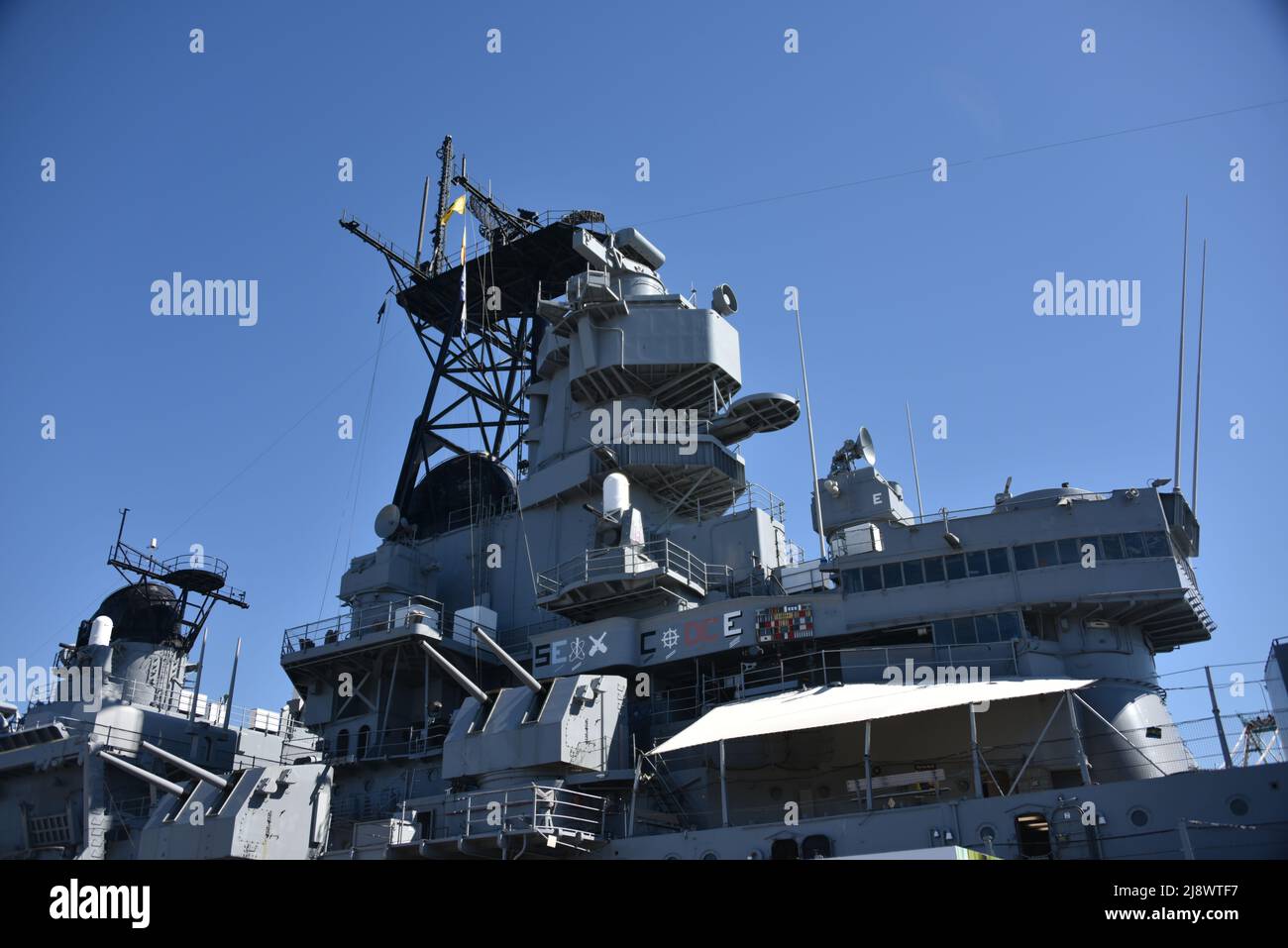 San Pedro, CA. USA. 2/28/2022. U.S.S. Iowa BB-61. U.S. Iowa BB-61 ...