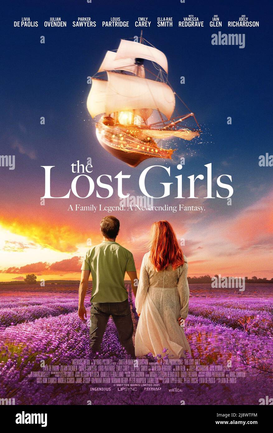 THE LOST GIRLS, poster, from left: Louis Partridge, Livia De Paolis ...