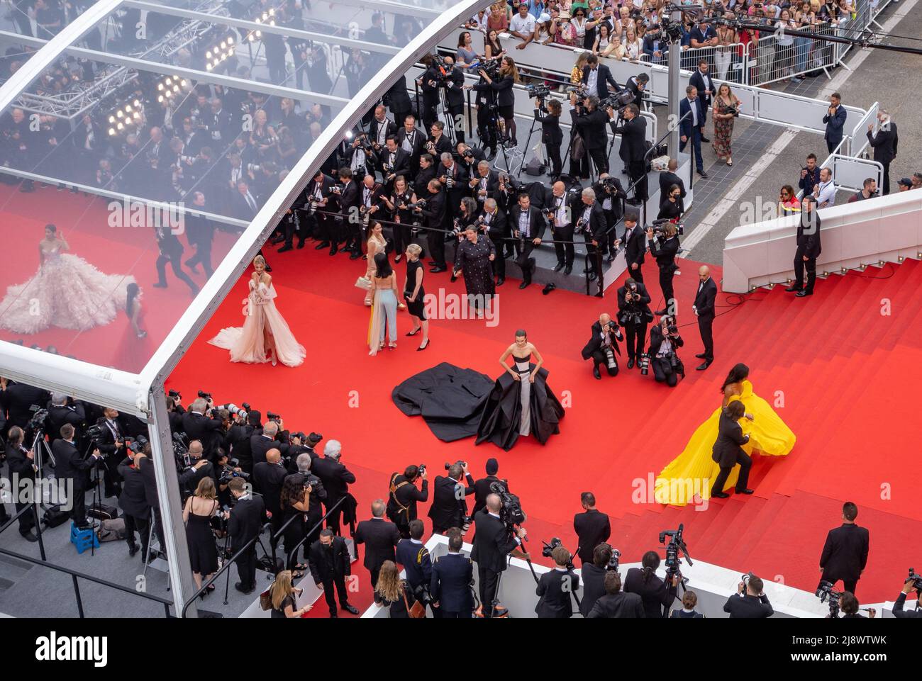 Atmosphere during the red carpet of « Top Gun: Maverick » as part of ...