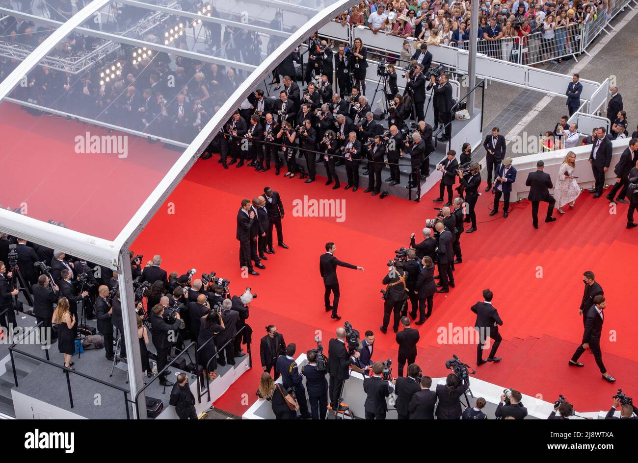 Atmosphere during the red carpet of « Top Gun: Maverick » as part of ...