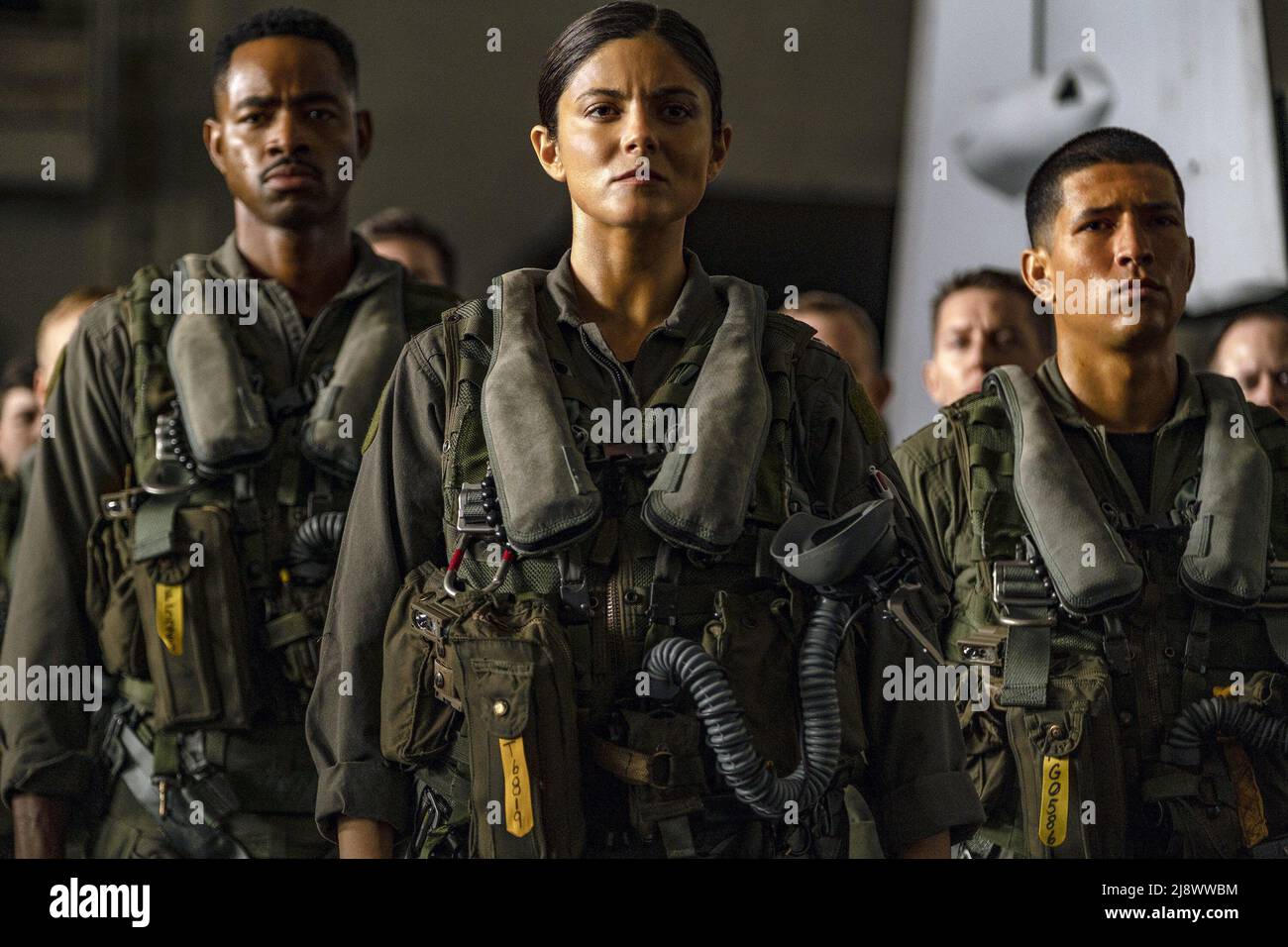 TOP GUN: MAVERICK, (aka TOP GUN 2), from left: Jay Ellis, Monica ...