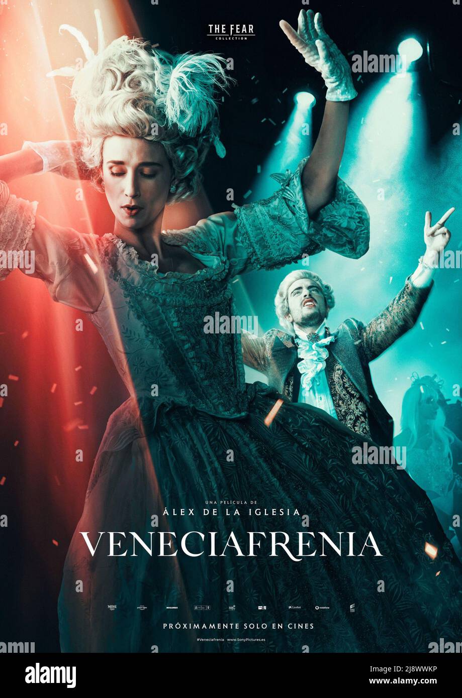 VENECIAFRENIA, Spanish poster, Alberto Bang (right), 2022. © Sony ...
