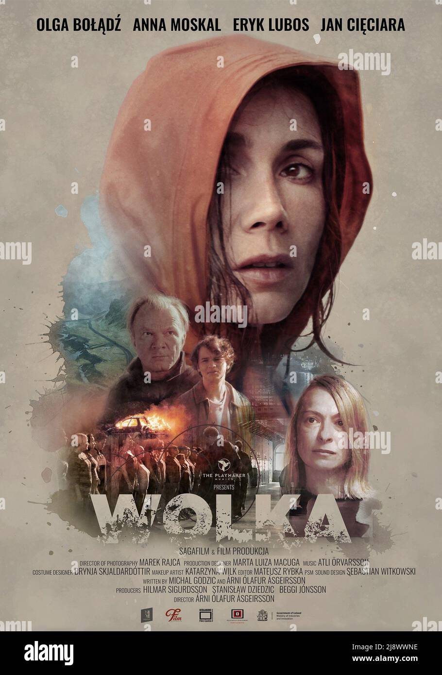 WOLKA, poster in English, from top: Olga Boladz, Eryk Lubos, Jan ...
