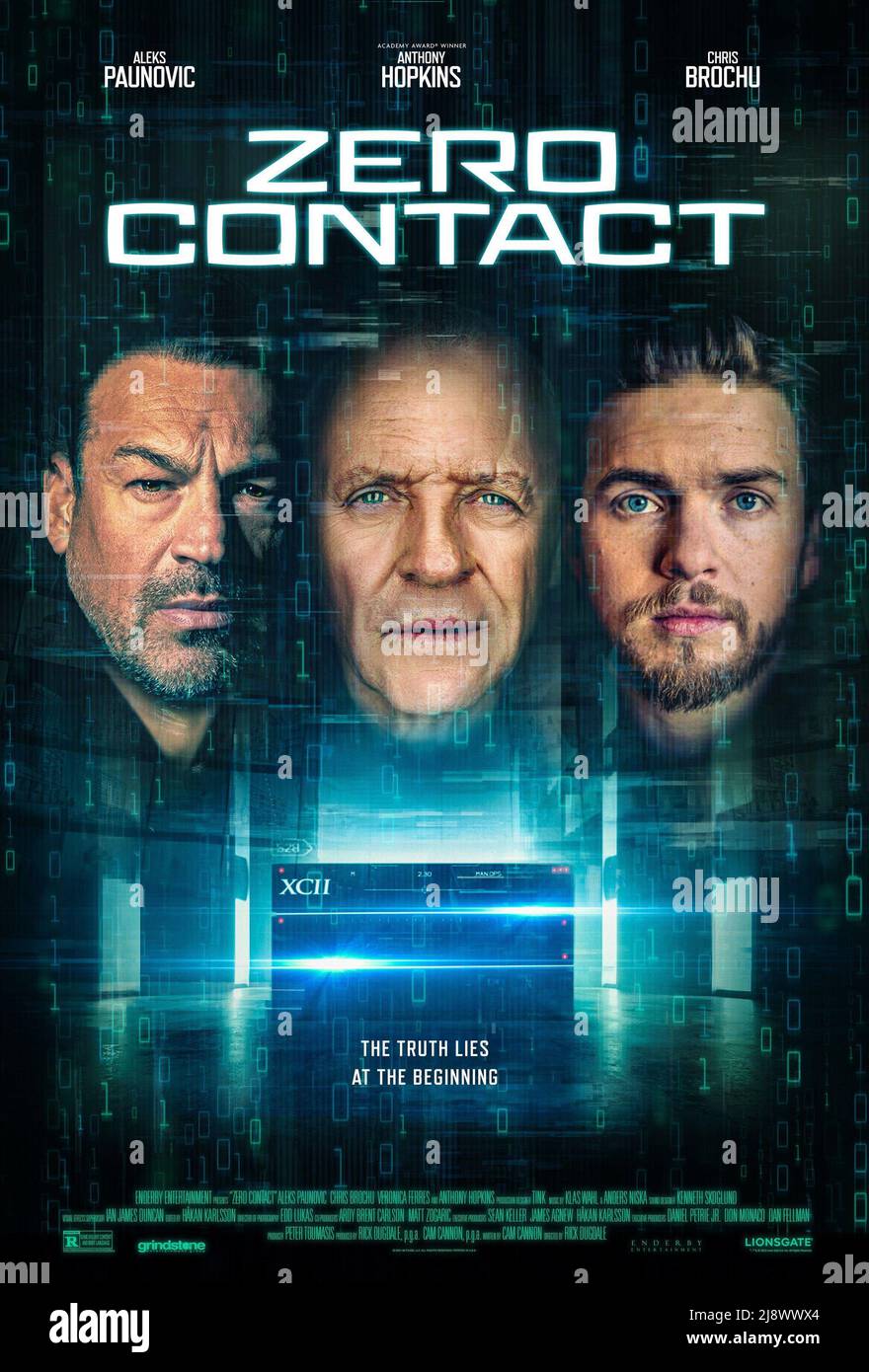 ZERO CONTACT, US poster, from left: Aleks Paunovic, Anthony Hopkins ...
