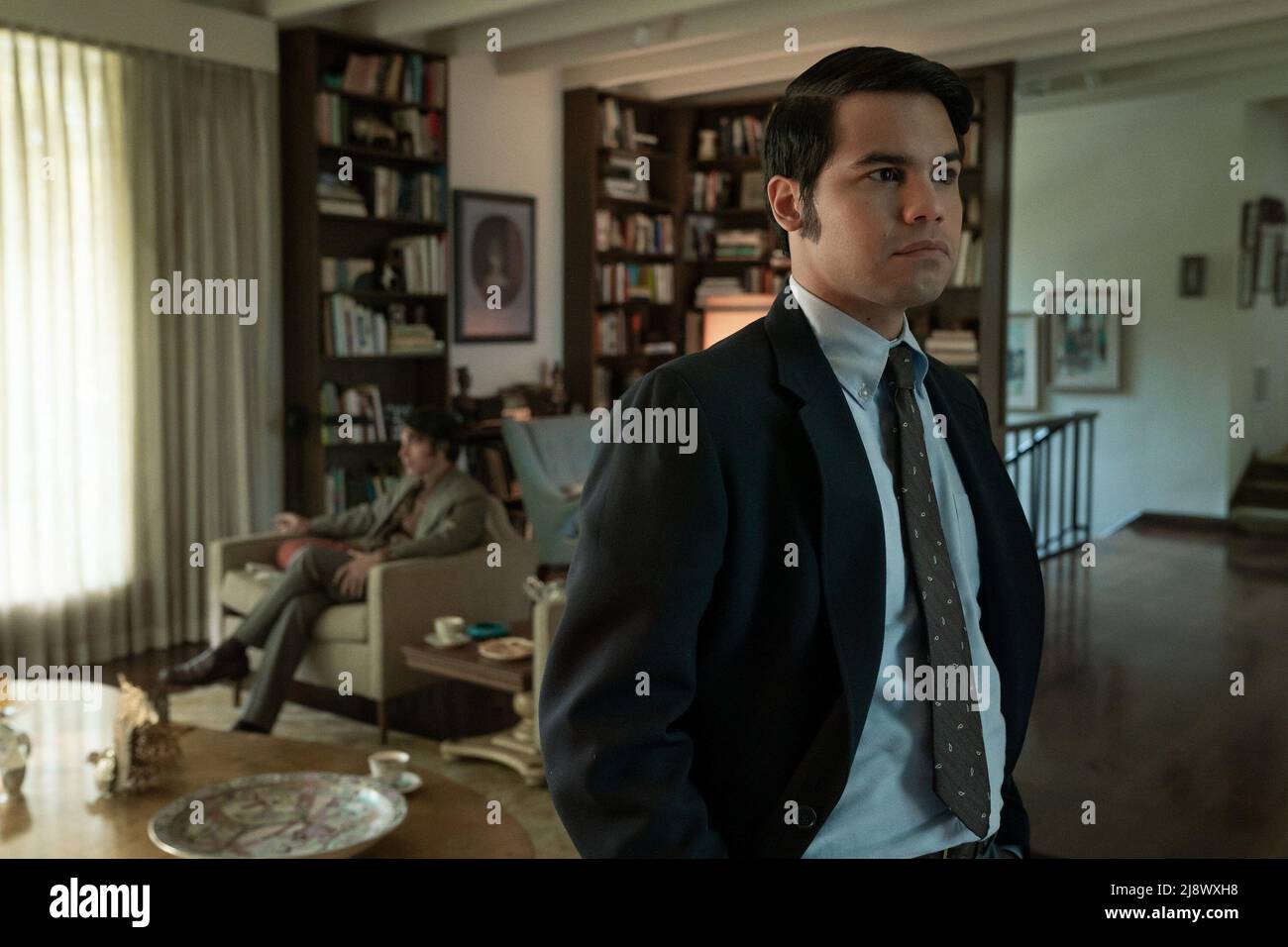 GASLIT, from left: Chris Messina as Agent Angelo Lano, Carlos Valdes as ...