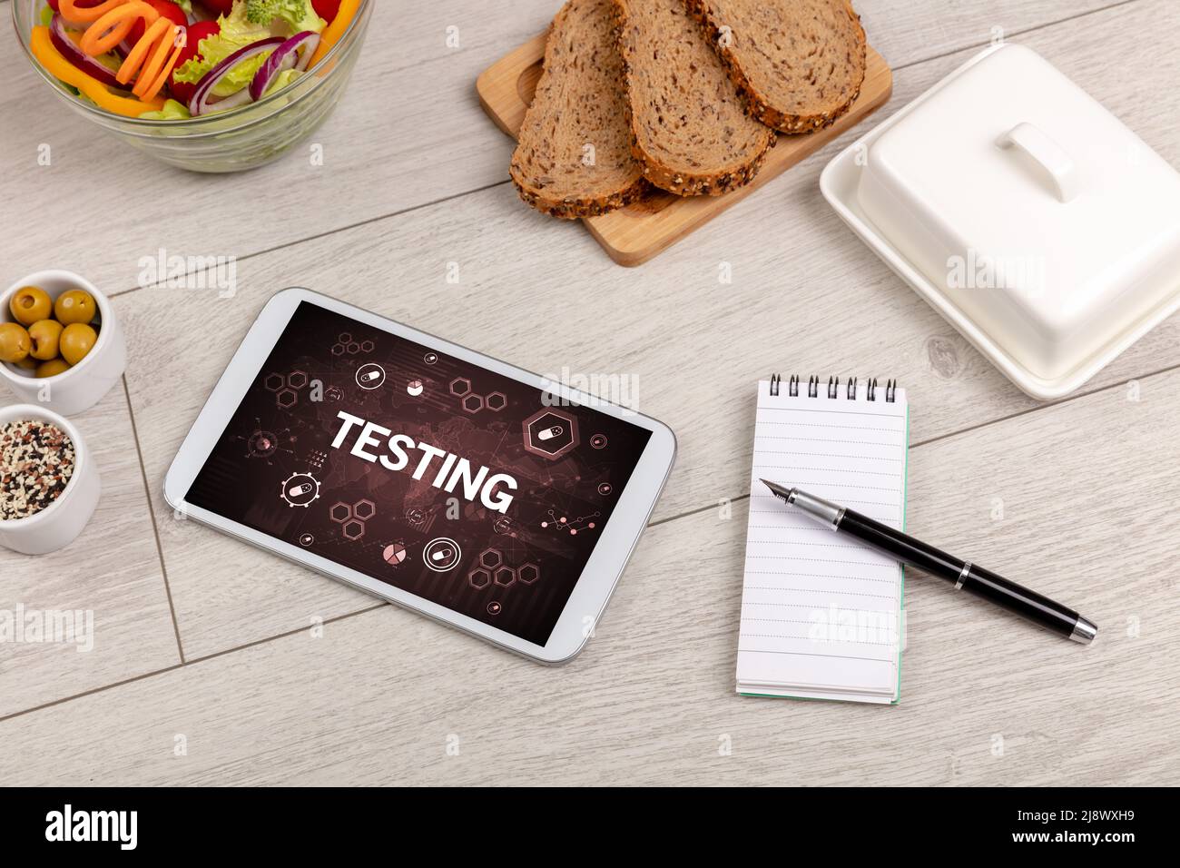 Healthy Tablet Pc compostion, immune system boost concept Stock Photo ...