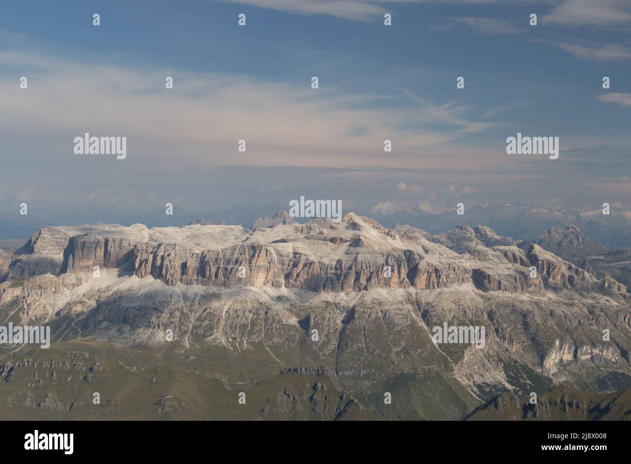 The view of Mountain landscape. Sella Group mountains in Dolomites ...