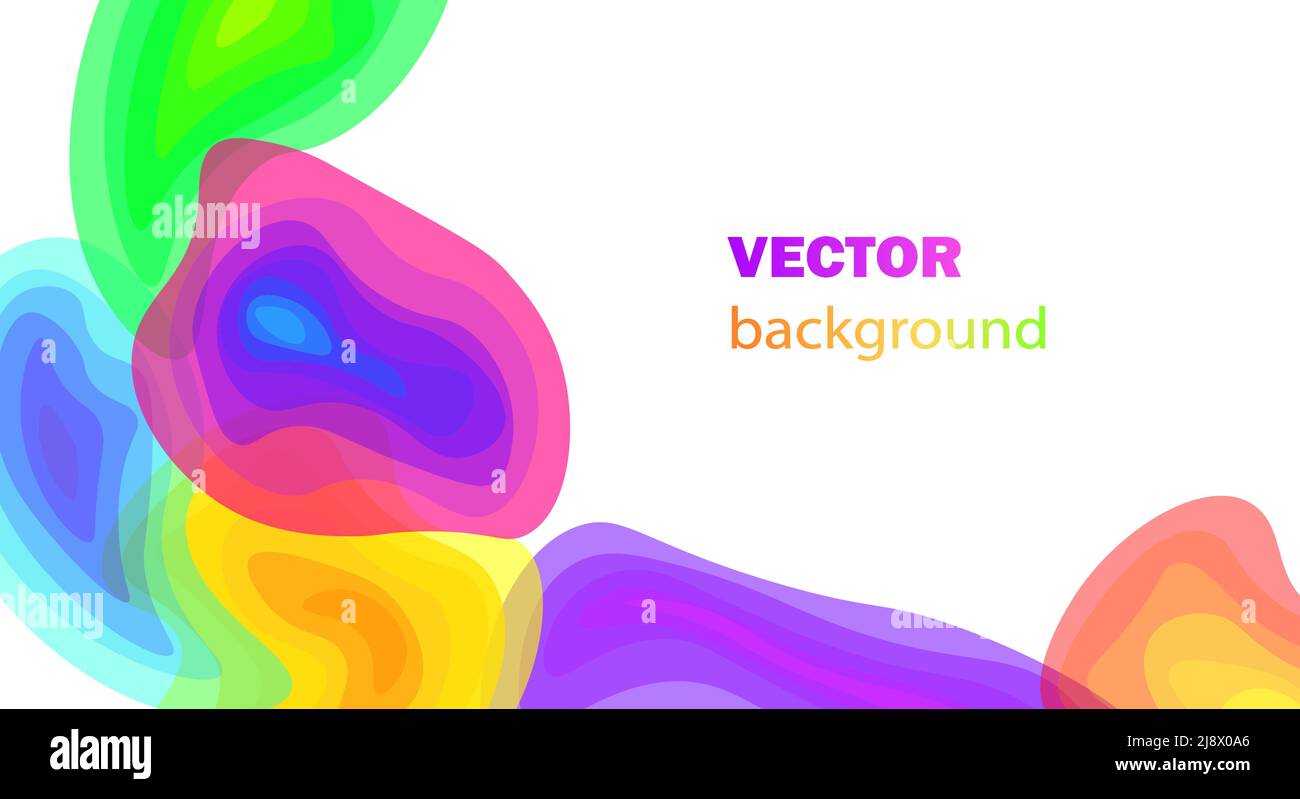 Background with colorful spots. Spots with color transitions. Vector ...
