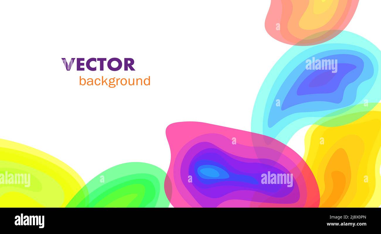 Background with colorful spots. Spots with color transitions. Vector ...