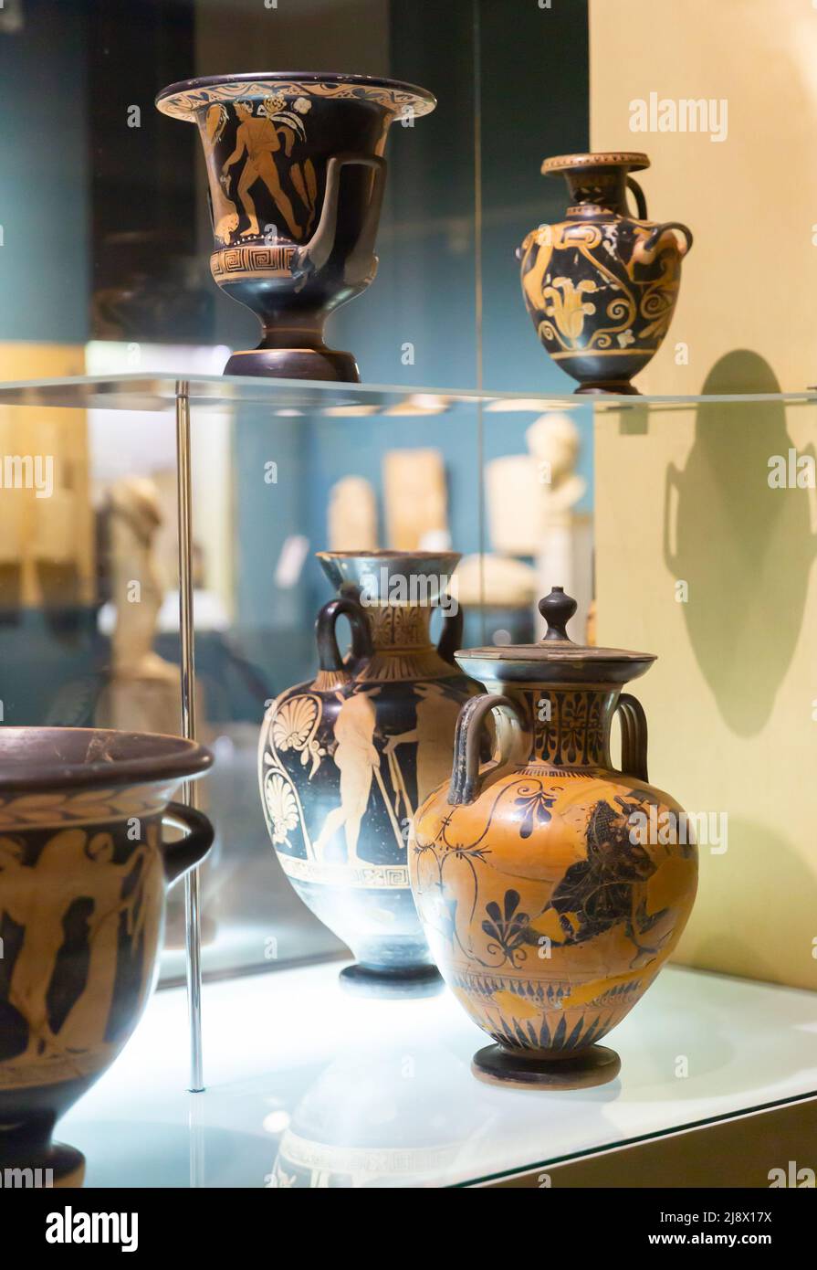 Antique Illyrian amphorae in National Historical Museum of Tirana Stock ...