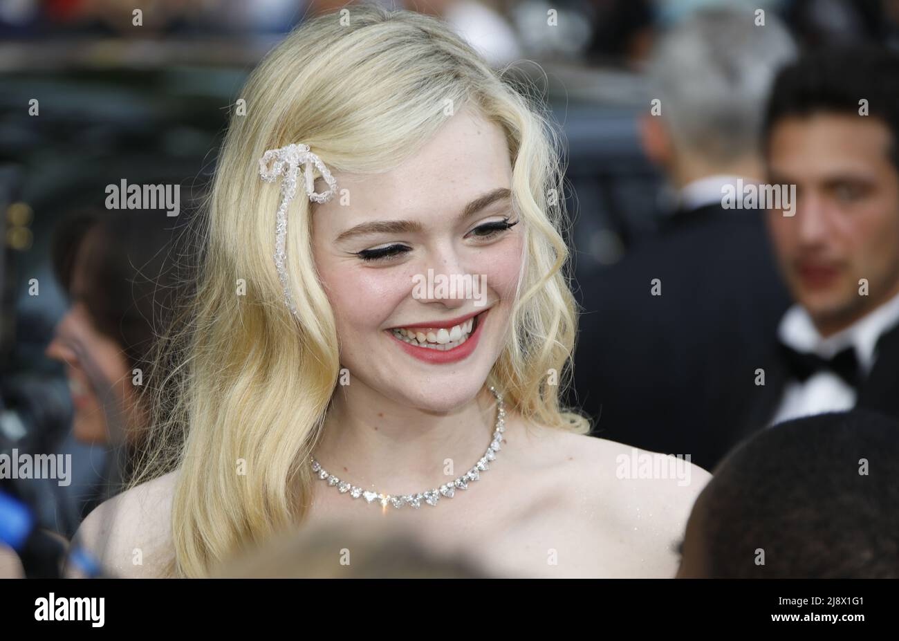 Elle Fanning attends the screening of "Top Gun: Maverick" during the ...