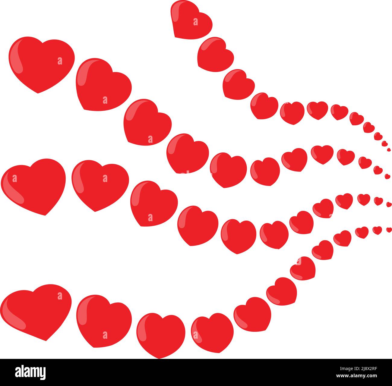 vector drawing heart shape design Stock Photo - Alamy