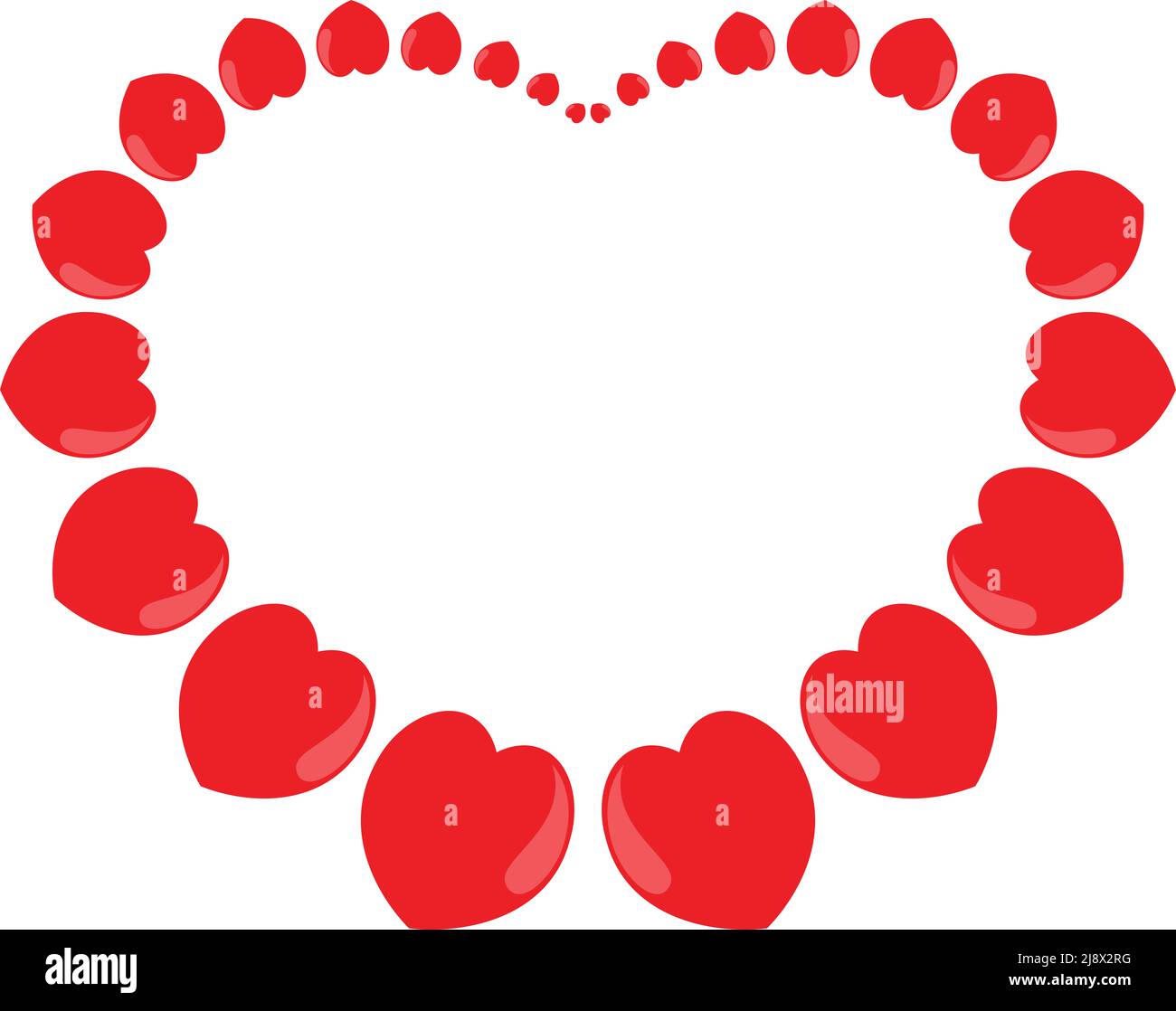 vector drawing heart shape design Stock Photo - Alamy