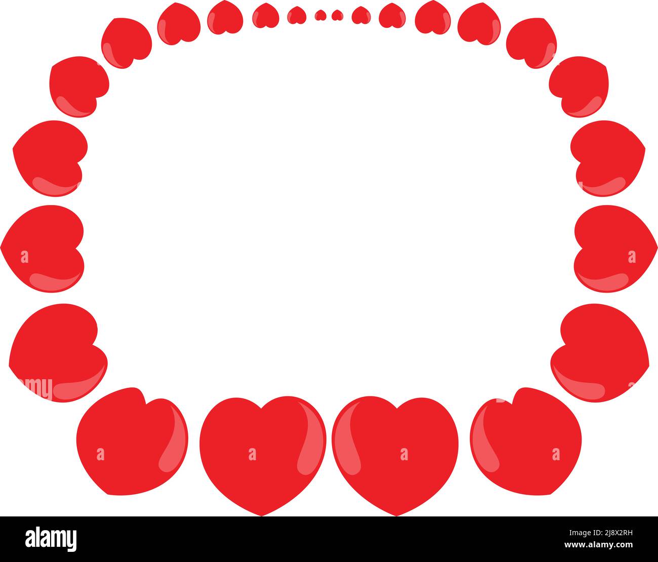 vector drawing heart shape design Stock Photo - Alamy