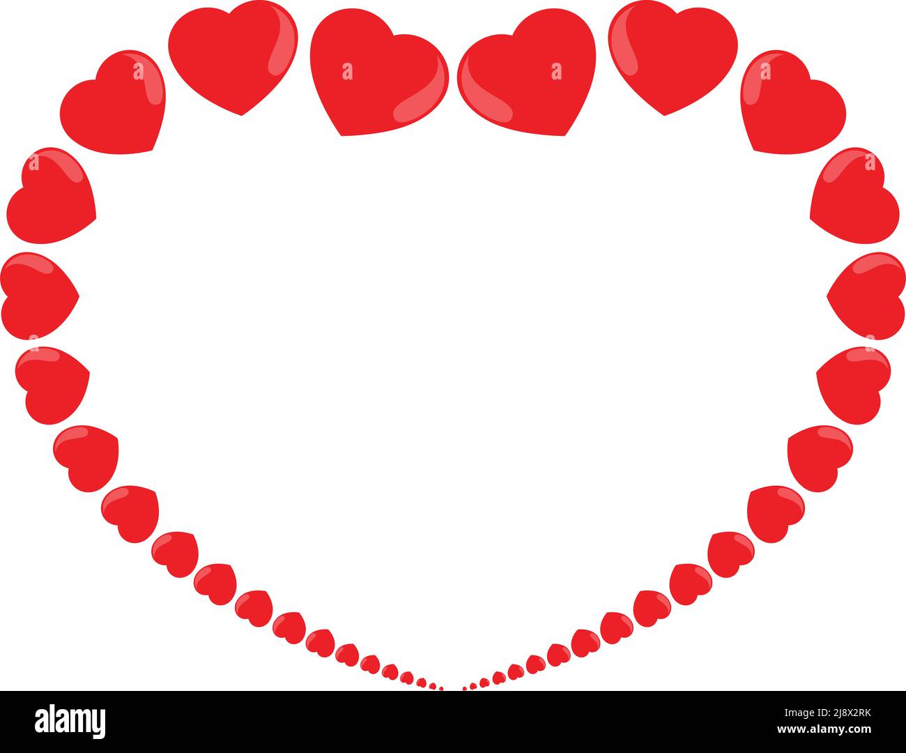 vector drawing heart shape design Stock Photo - Alamy