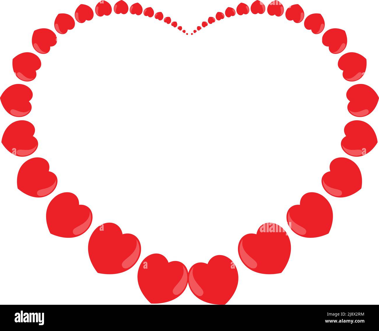 vector drawing heart shape design Stock Photo - Alamy
