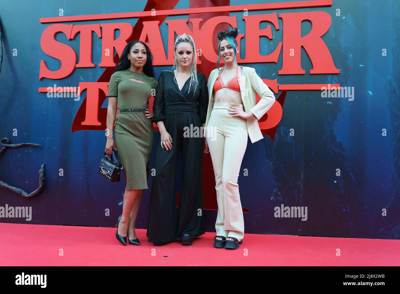 The musical group Sweet California attends the premiere of 'Stranger ...