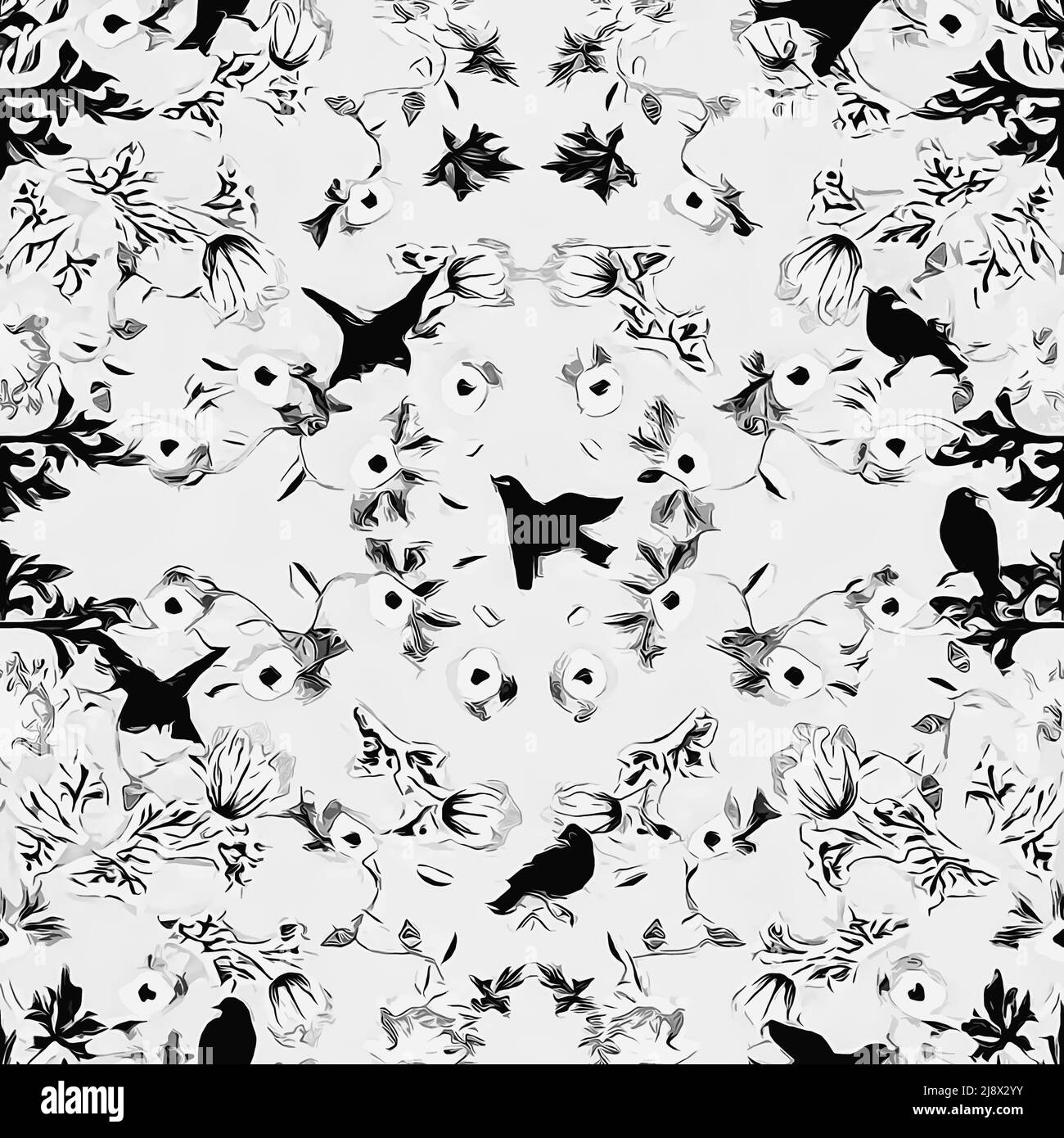 Textile and wallpaper patterns. A printable digital illustration work ...