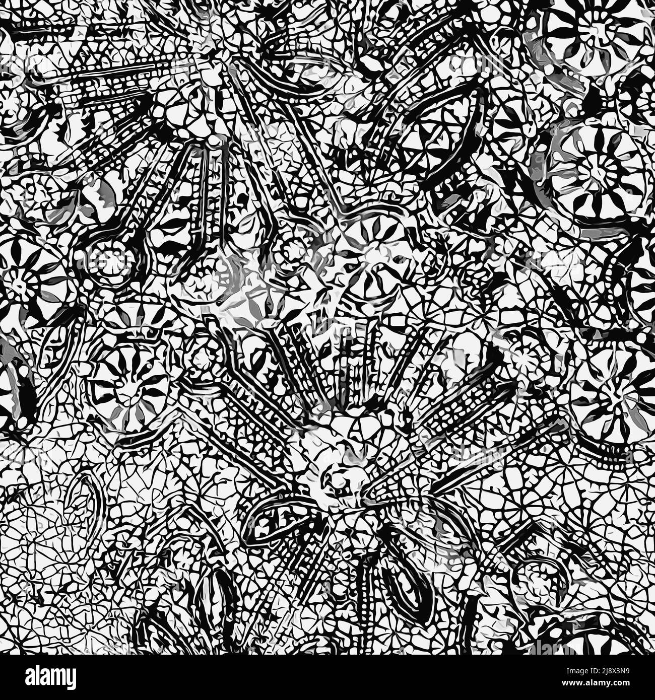 Textile and wallpaper patterns. A printable digital illustration work ...